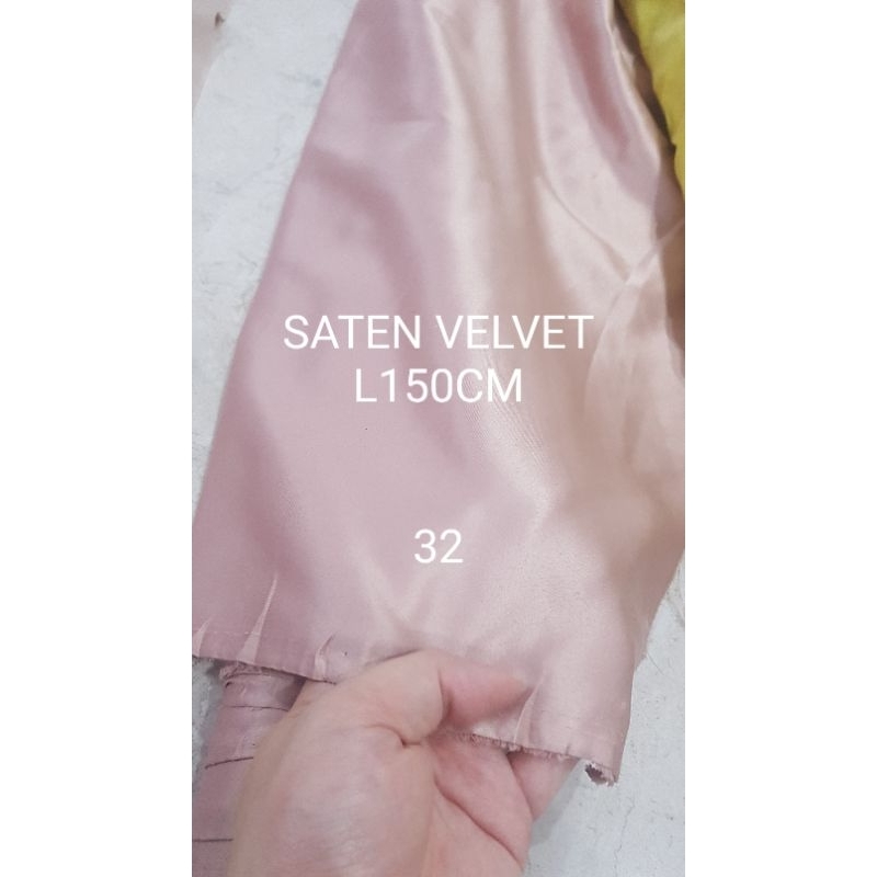 Jual PER MTR Kain Satin Velvet / Saten Velvet BY CAVALI BAHAN ...