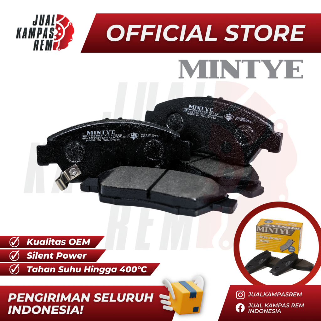 Jual Kampas Rem Brake Pads Depan HONDA FREED WITH HOLES (2008-2013 ...