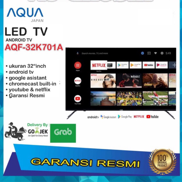 Jual LED TV AQUA 32" ANDROID 32AQT6600 /AQT32K701 32 INCH | Shopee ...