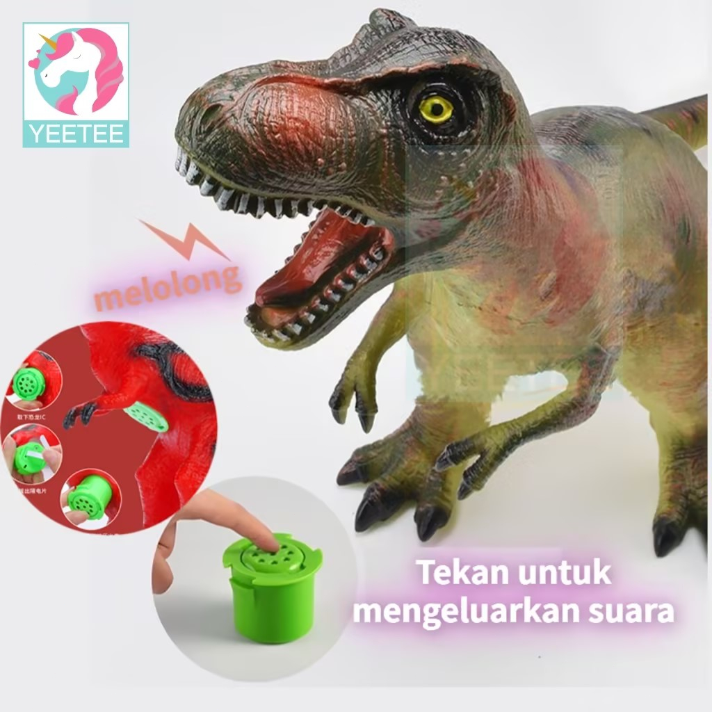 Jual Mainan dinosaurus Besar Mainan dinosaurus/Crazy Jurassic karet ...