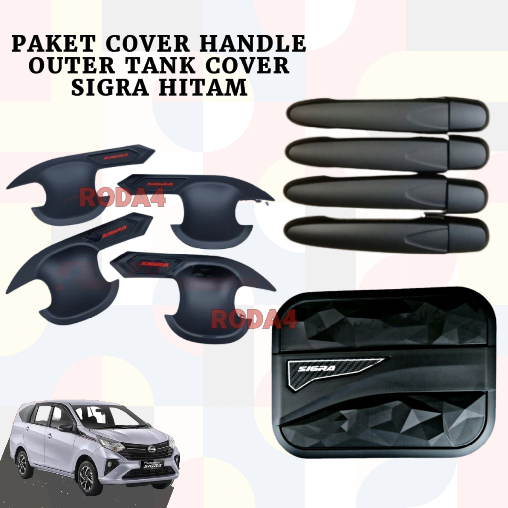 Jual Paket Lengkap Handle Outer Tank Cover Hitam Mobil Avanza Xenia Veloz Agya Ayla HRV BRV ...
