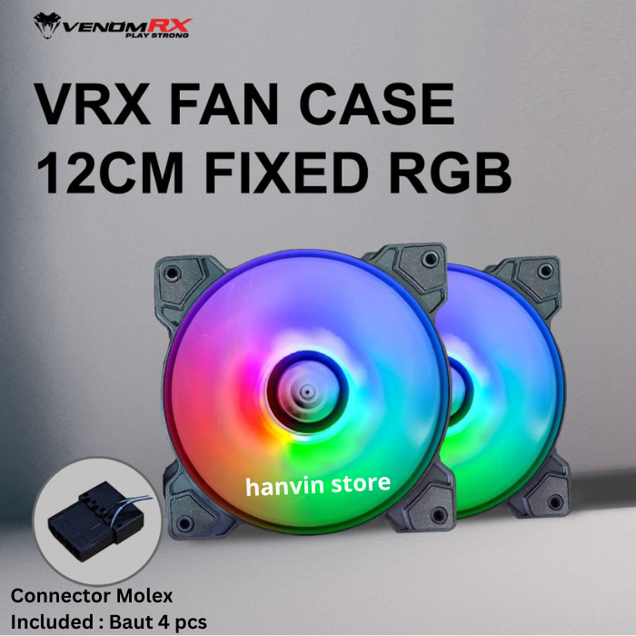 Jual Fan Casing RGB VenomRX VRX Fixed RGB 12 Cm | Shopee Indonesia