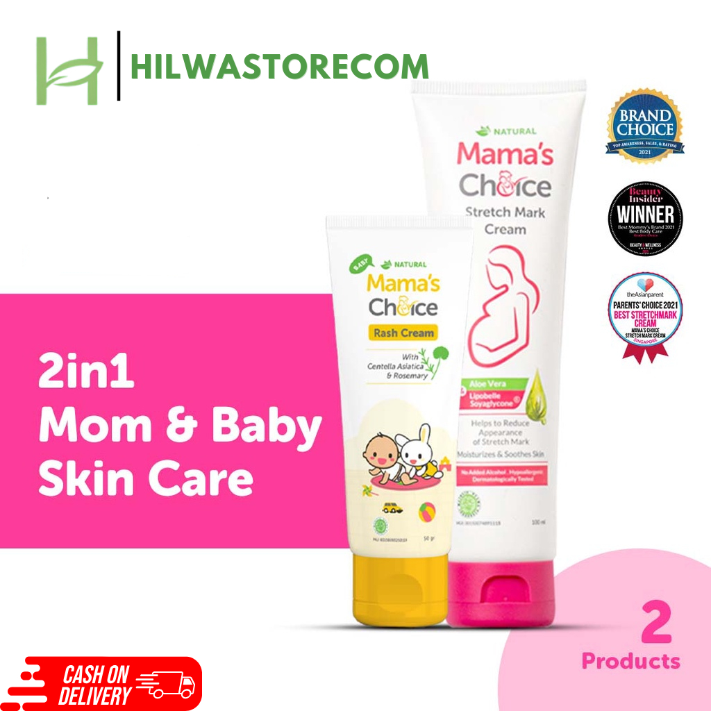 Jual MAMA'S CHOICE 2IN1 MOM & BABY SKIN CARE SERIES - KRIM ANTI ...