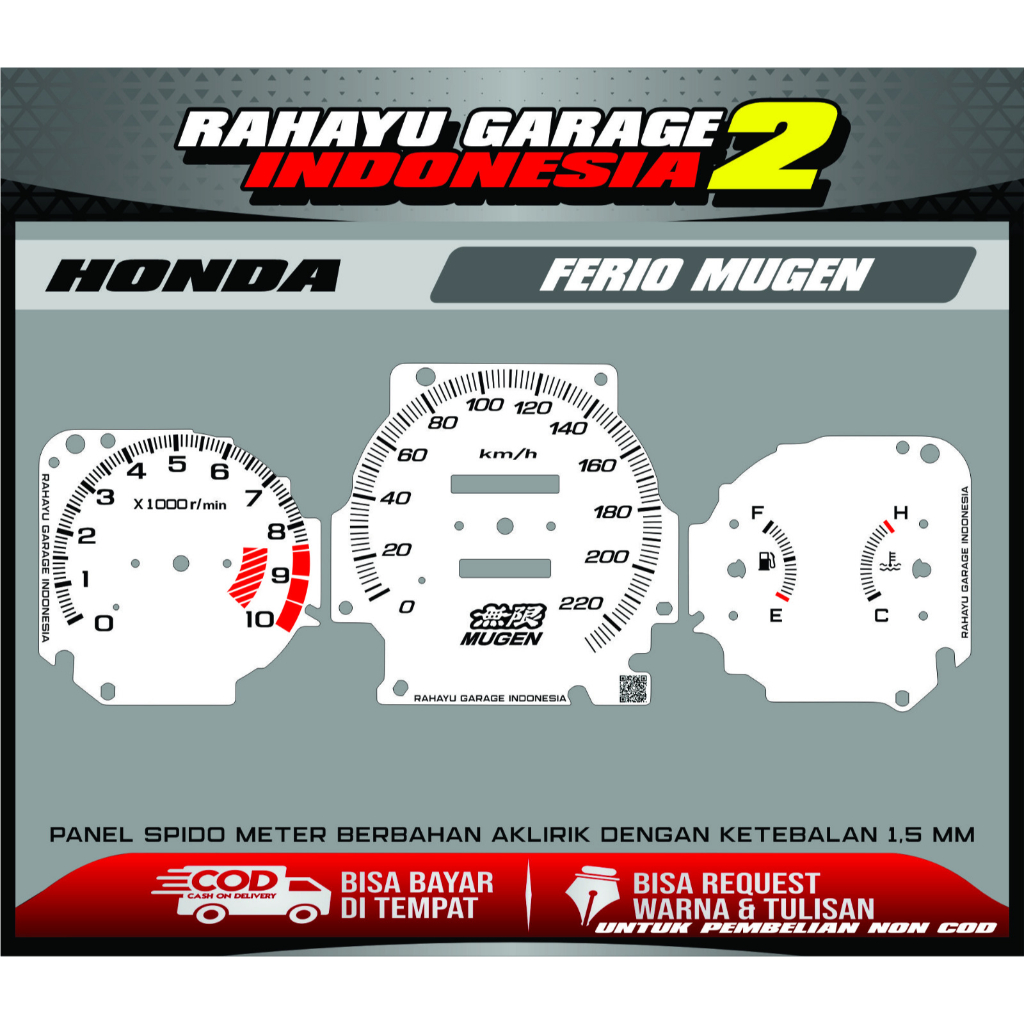 Jual PANEL SPIDOMETER HONDA CIVIC FERIO REPLIKA FERIO SIR,FERIO SI,EK4 ...