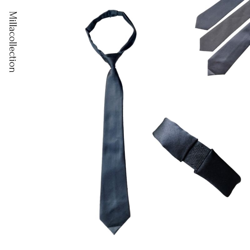 Jual Dasi Hitam Polos Premium Dasi Kerja Dasi Formal Dasi Magang ...