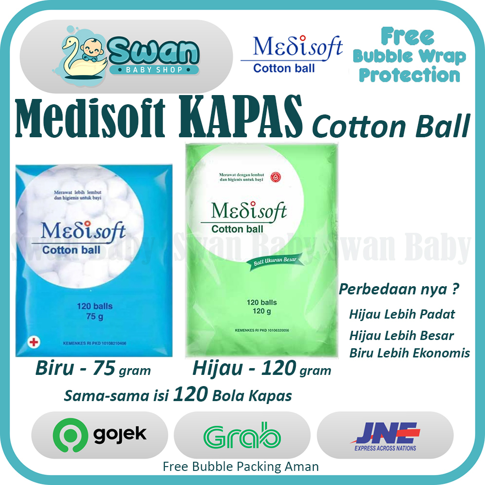 Jual Medisoft Cotton Balls / Kapas Pembersih Bayi | Shopee Indonesia