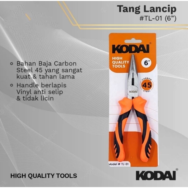 Jual TANG LANCIP KODAI 6 " Long Nose Plier | Shopee Indonesia