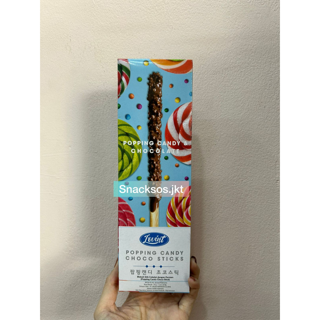 Jual LOVINT CRUNKY COOKIE CHOCO STICK / POPPING CANDY CHOCO STICK / PEANUT CHOCO STICK / ALMOND ...