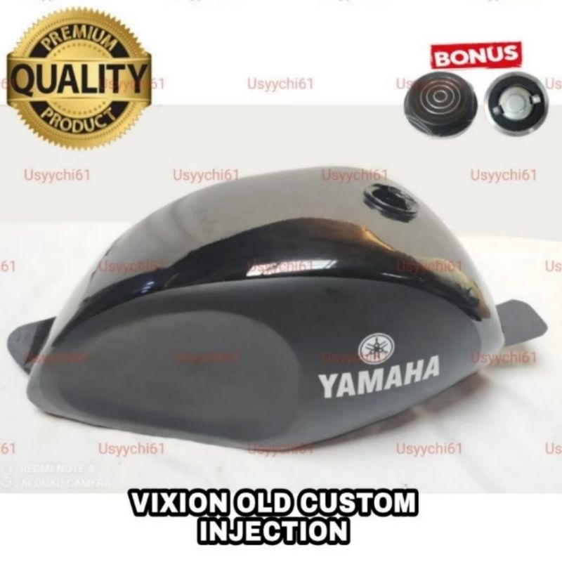 Jual Tangki Cat Vixion Custom injeksi Motif Black Glosy Doff | Shopee ...
