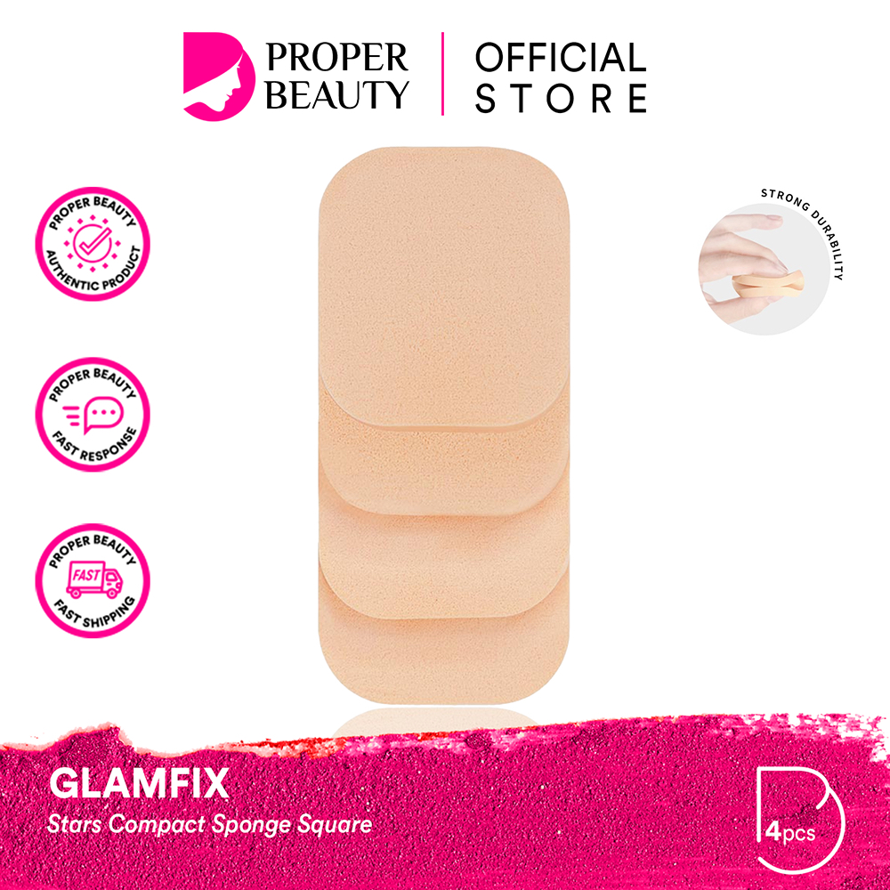 Jual GLAMFIX Stars Compact Sponge Square Indonesia / Spons Bedak Padat ...