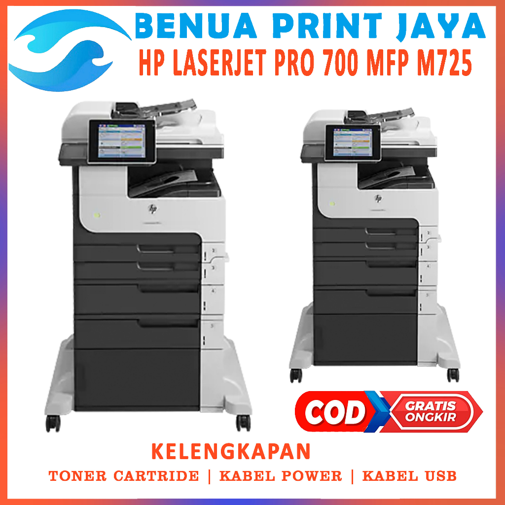 Jual Hp LaserJet enterprise mfp m725 | Printer A3 siap pakai | Shopee ...