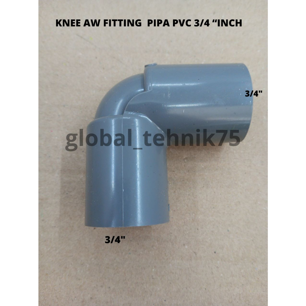 Jual KENI AW 3/4“ FITTING PIPA PVC KNIE ELBOW KENI 3/4 INCH BER SNI DAN ...