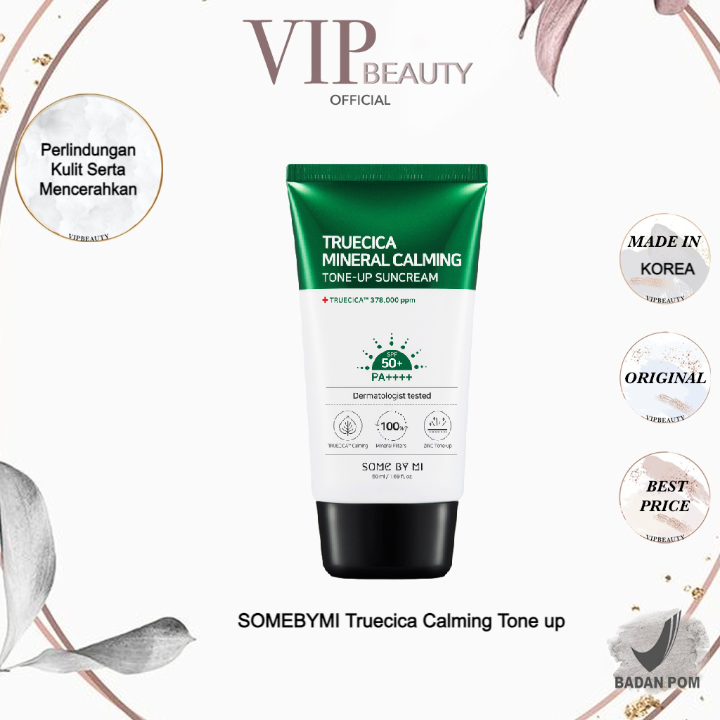 Jual SOMEBYMI Truecica Mineral Calming Tone up Suncream Sunblock ...