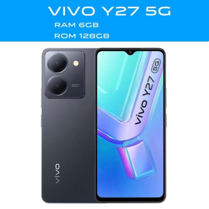 Jual Vivo y27 5G Ram 6+128 GB 44w fast charging kamera 50 mp garansi 1 tahun | Shopee Indonesia