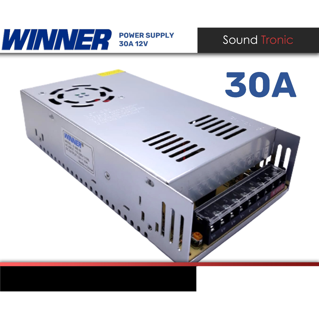 Jual Power Supply WINNER FAN 12V 12 Volt 30A 30 Ampere | Shopee Indonesia