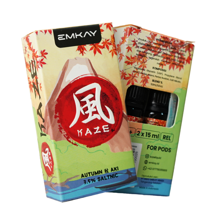 Jual Kaze Autumn Aki 2x15ml 35mg Saltnic Spritzer Ice Fruity Manis Segar Dingin 2x15 ml 35 mg ...