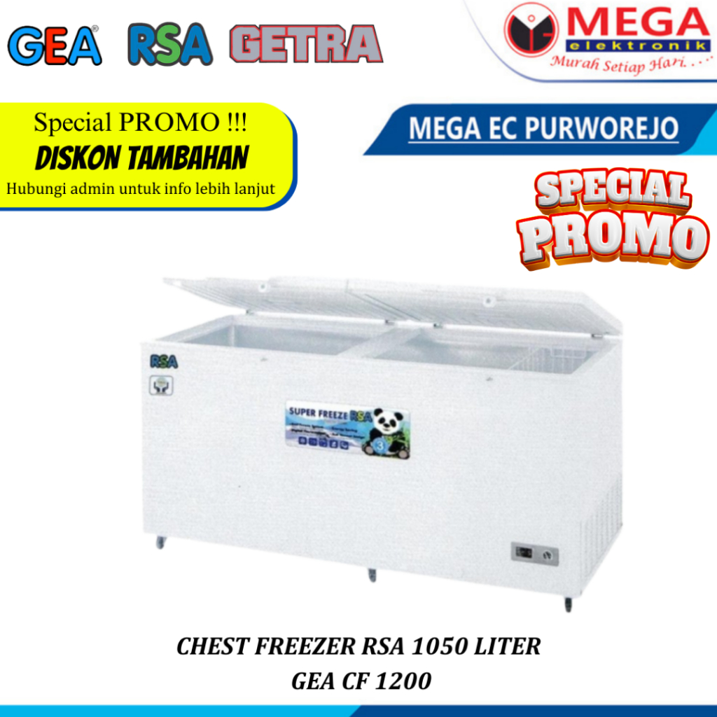 Jual CHEST FREEZER RSA GEA CF 1200 / CF-1200 KOTAK PEMBEKU DAGING BESAR ...