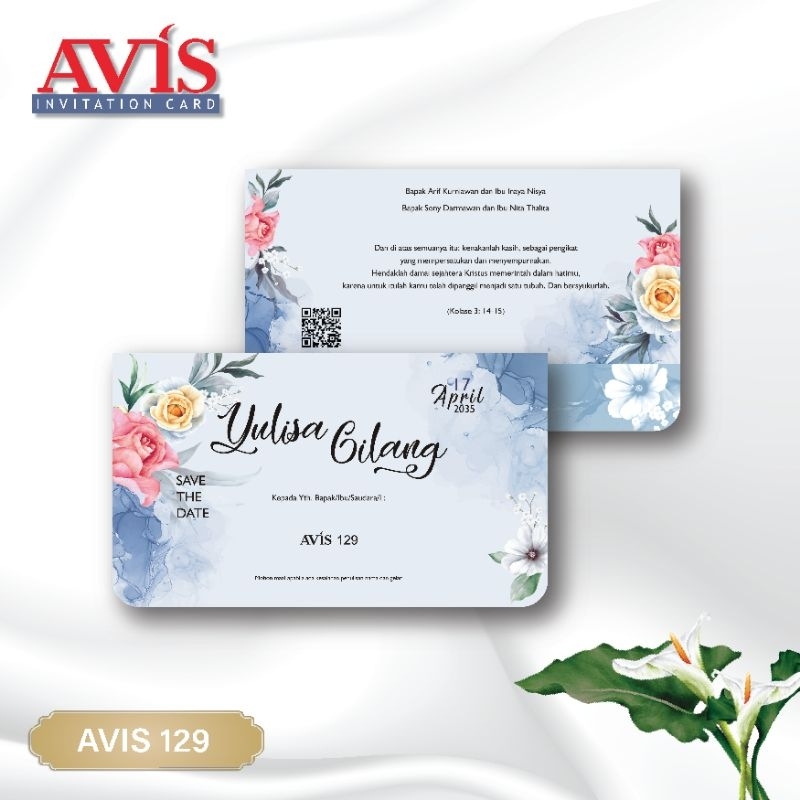 Jual BLANGKO UNDANGAN AVIS 129 | Shopee Indonesia