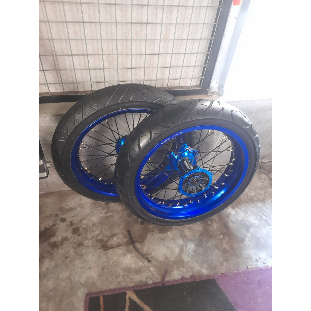 Jual roda supermoto rakitan ring 17 wr 155 wheelset sumo wr155 ukur 300 ...