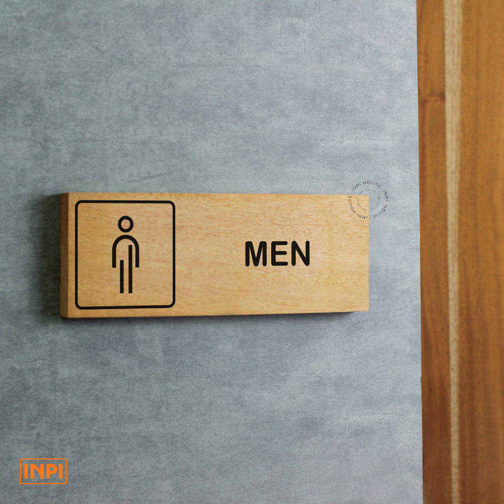 Jual men toilet signage - wall sign - papan tanda toilet pria - door ...