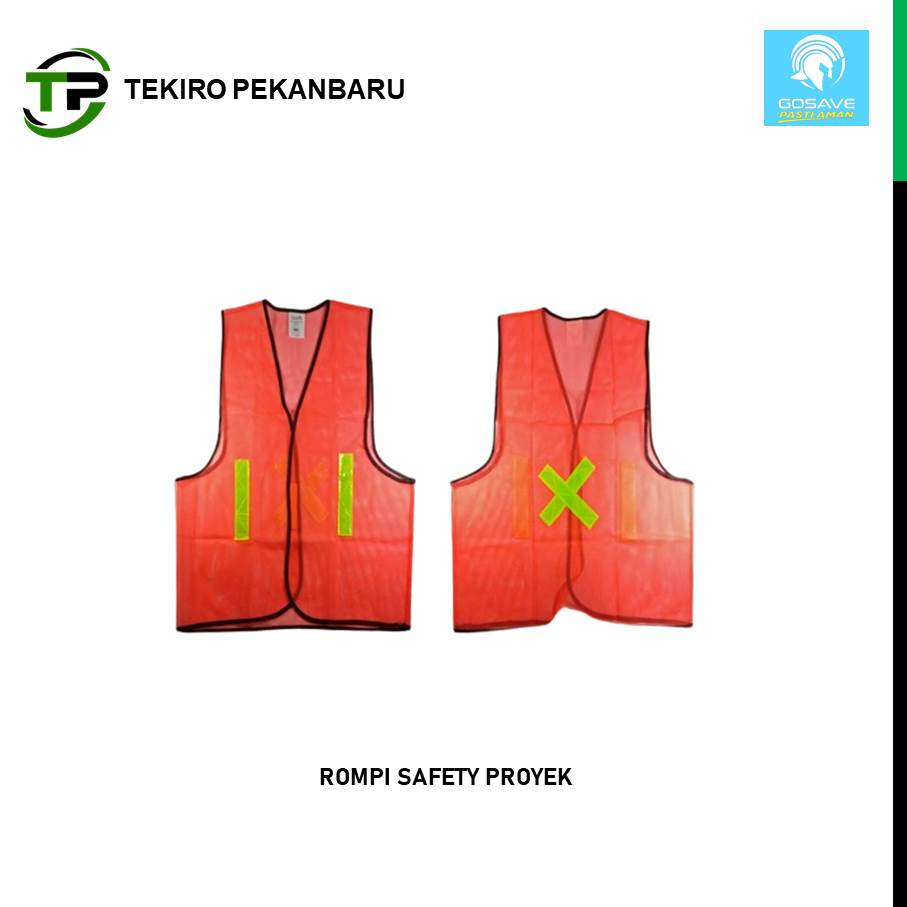 Jual ROMPI SAFETY PROYEK WARNA OREN, HIJAU GOSAVE | Shopee Indonesia