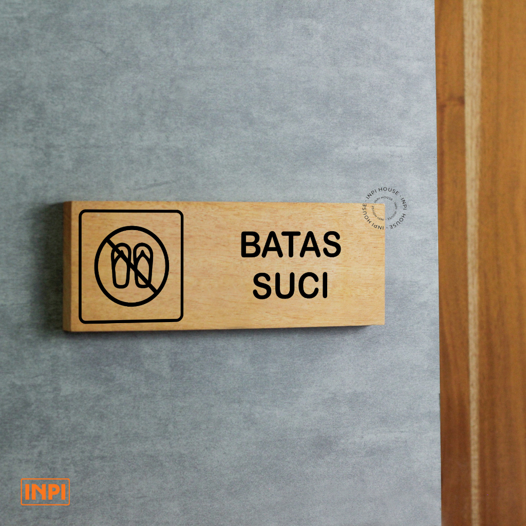 Jual papan tanda batas suci - wall sign - sign system batas suci ...