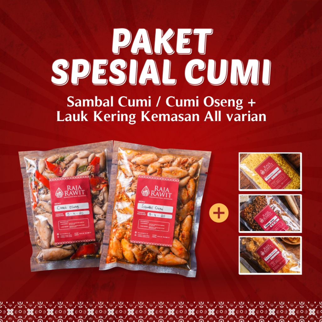 Jual Raja Rawit - Paket Spesial Menu Sambal Cumi Oseng dan Lauk Kering ...