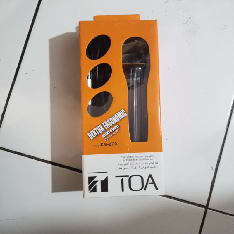 Jual mic /Microphone / mik TOA ZM 270 kabel original TOA galva ...