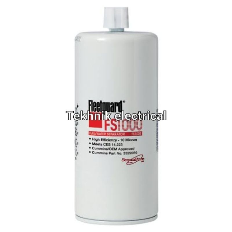Jual Fuel Filter Water Separator Fleetguard FS1000 FS 1000 Cummins ...