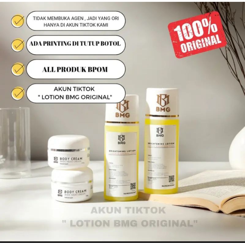 Jual BMG brightening lotion bundling body cream bmg | Shopee Indonesia
