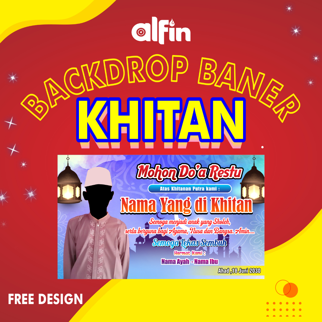Jual BANNER SPANDUK KHITAN part 1 murah | bahan flexy 280 | Shopee ...