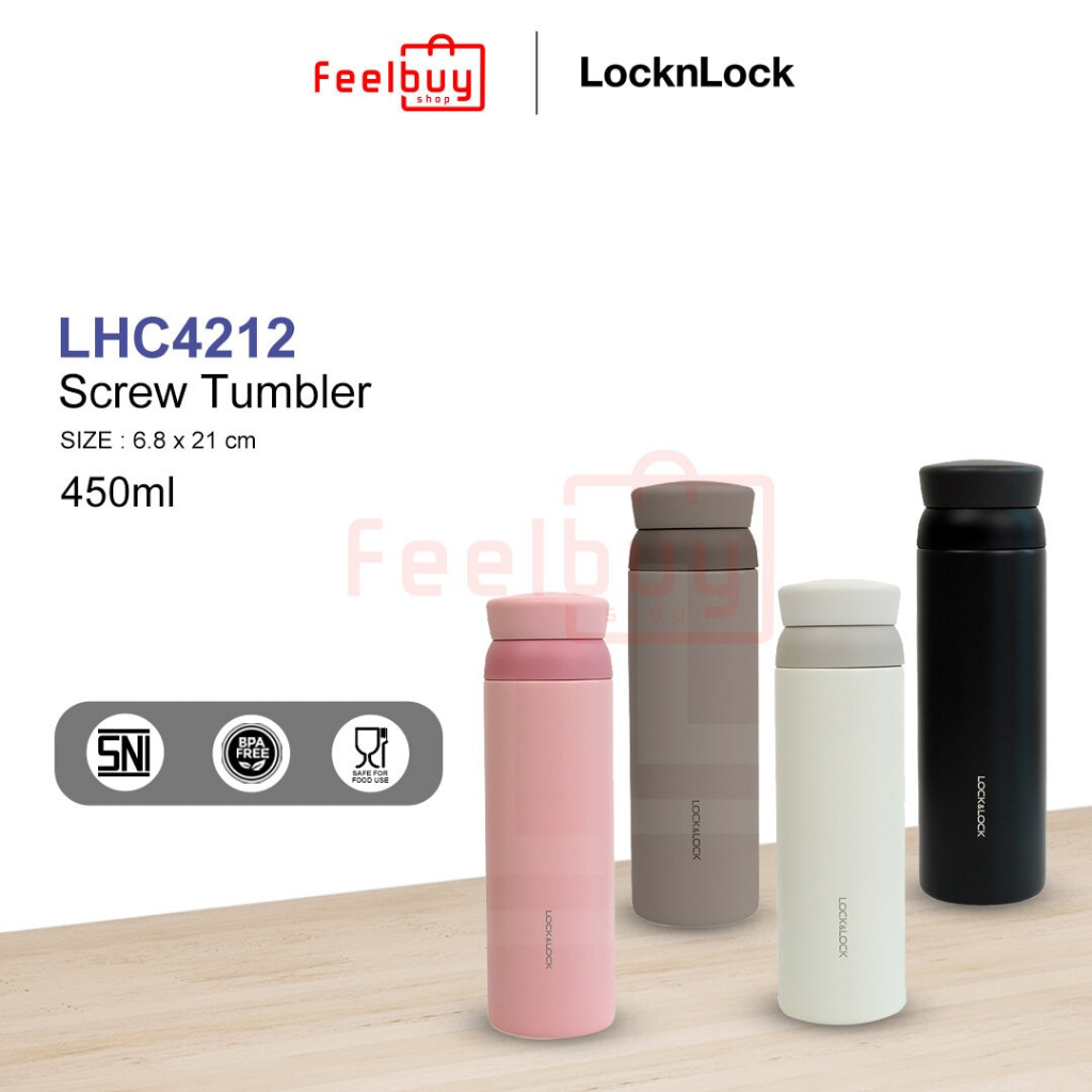 Jual LocknLock Exclusive Screw Tumbler 450ML LHC4212 | Shopee Indonesia