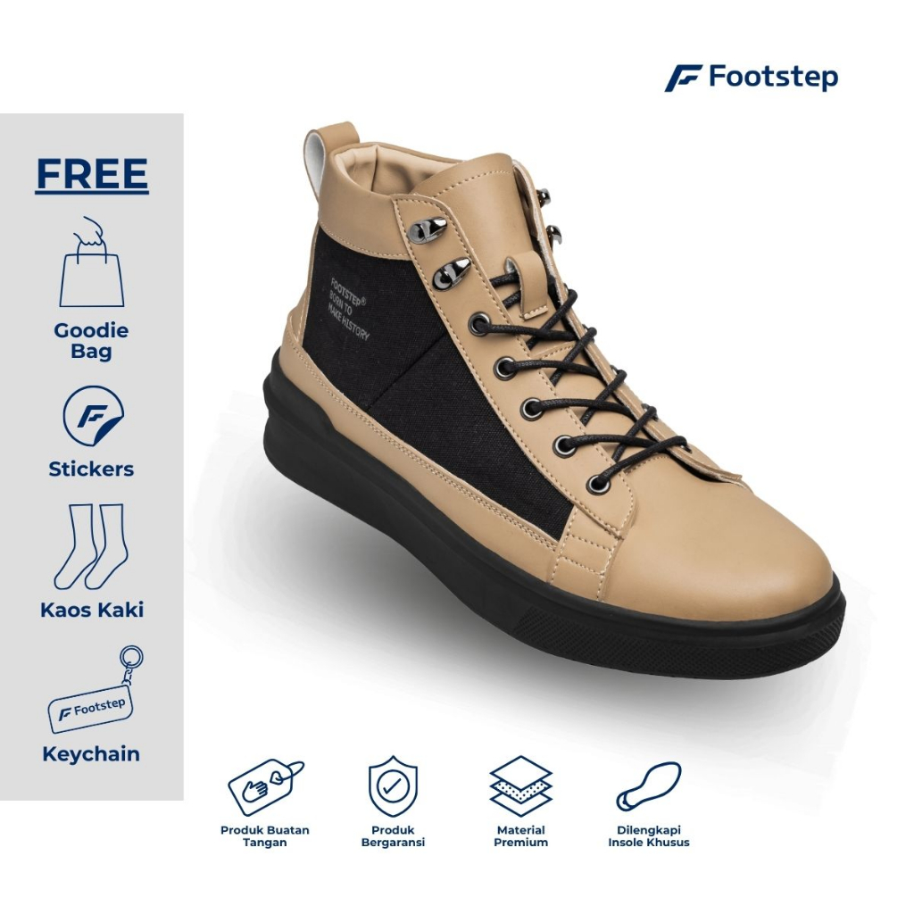 Jual Footstep Footwear Sepatu Pria Boots Phantom Khaki Original Shoes ...