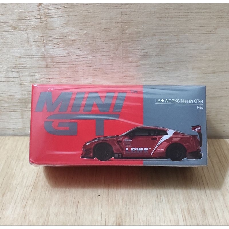Jual Mini GT 345 Nissan GTR R35 Red Black Liberty Walk LBWK Original ...