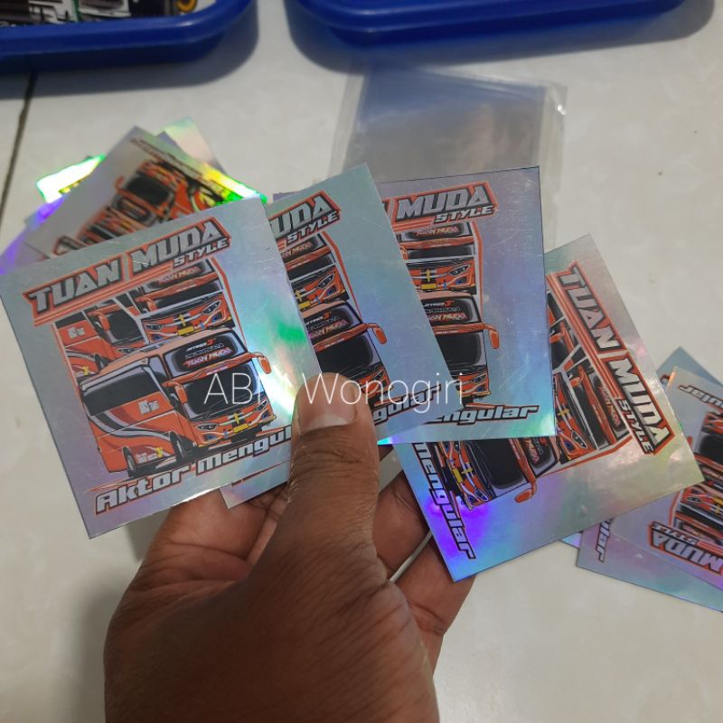 Jual 5 sticker bis stiker bus hologram bris trans tuan muda | Shopee ...