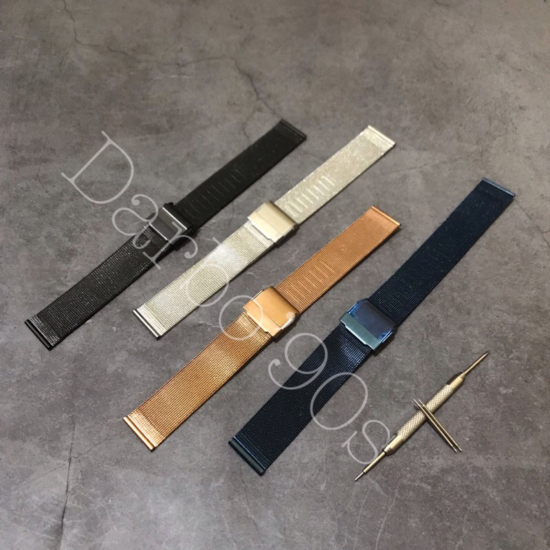 Jual TALI JAM TANGAN MESH STRAP SMARTWATCH TALI RANTAI PASIR 16mm ...