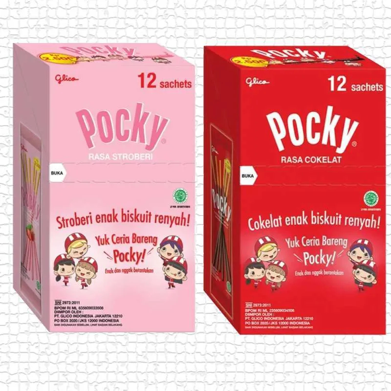 Jual POCKY Sachet 1 Box 12 Pcs // pocky glico biscuit stick | Shopee ...