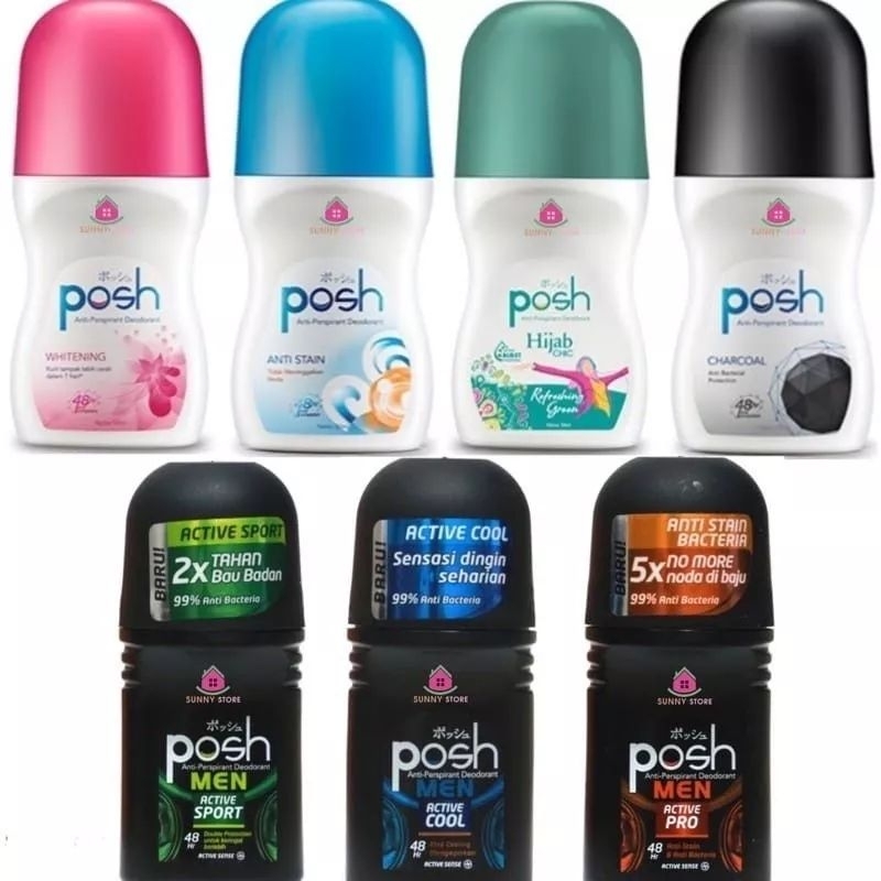 Jual Posh Deodorant Roll On 50ml | Shopee Indonesia