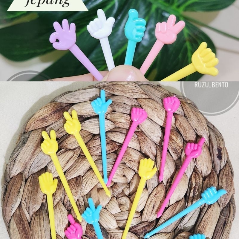 Jual TUSUKAN JARI FINGER TANGAN FOOD PICKS/GARPU BUAH/GARPU TUSUK ...