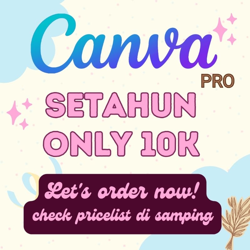 Jual CANVA PRO MURAH (SETAHUN ONLY 10K)!!! | Shopee Indonesia