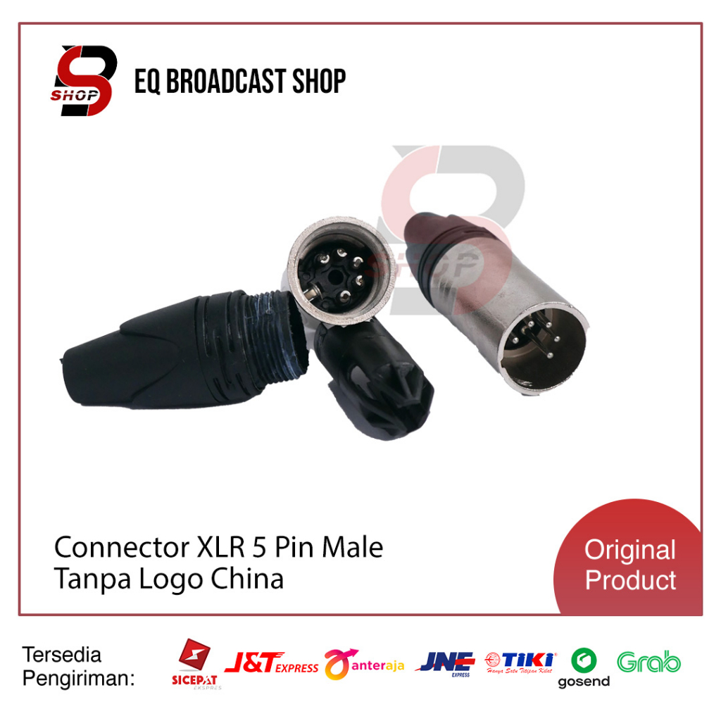 Jual Connector XLR 5 Pin Male Tanpa Logo (China) / Konektor XLR ...