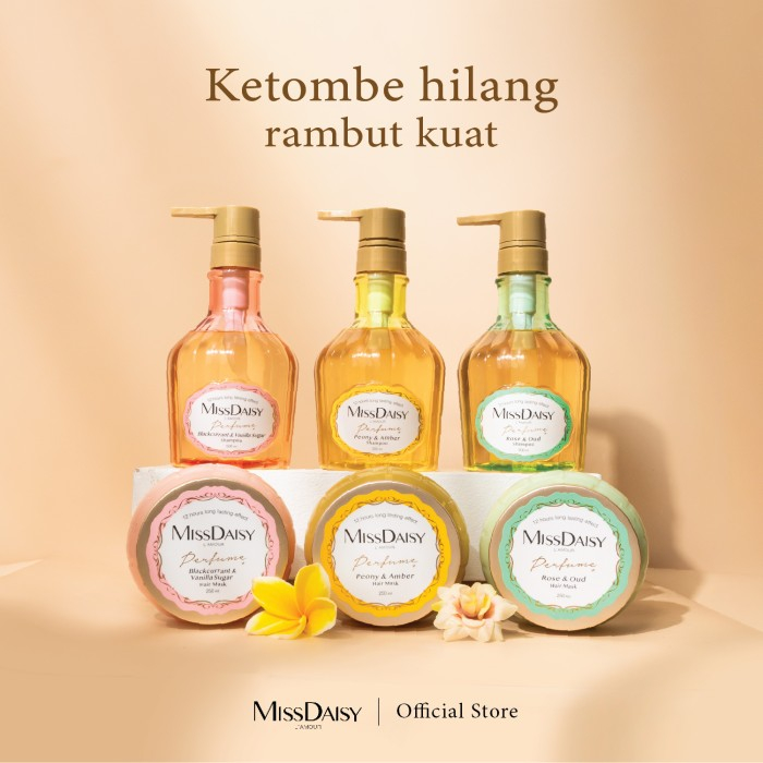 Jual Miss Daisy French Perfume Shampoo rose oud peony amber blackcurrant vanilla hair mask anti ...