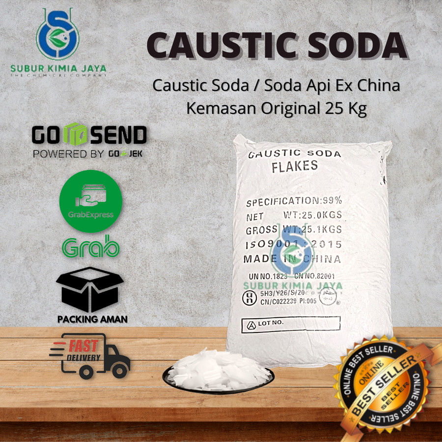 Jual Caustic Soda Ex China / Soda Api / NaOH / Natrium Hydroxide 25 Kg | Shopee Indonesia