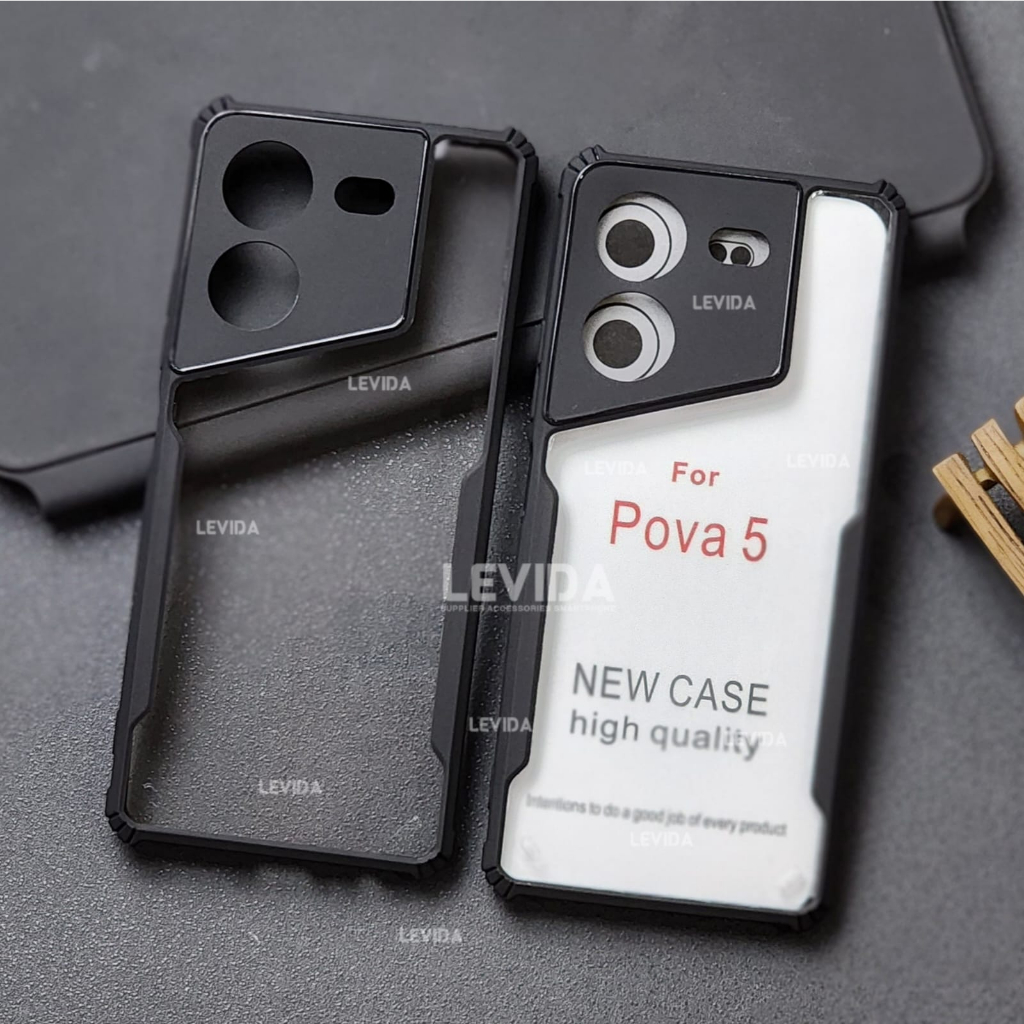 Jual Tecno Pova 5 Fusion case shockproof clear case Tecno Pova 5 ...