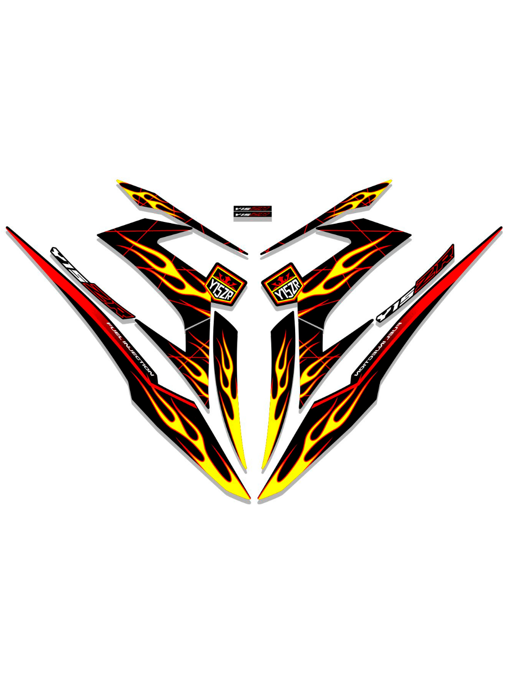 Jual striping for yamaha mx king 150 api tribal fire, stiker mx king ...