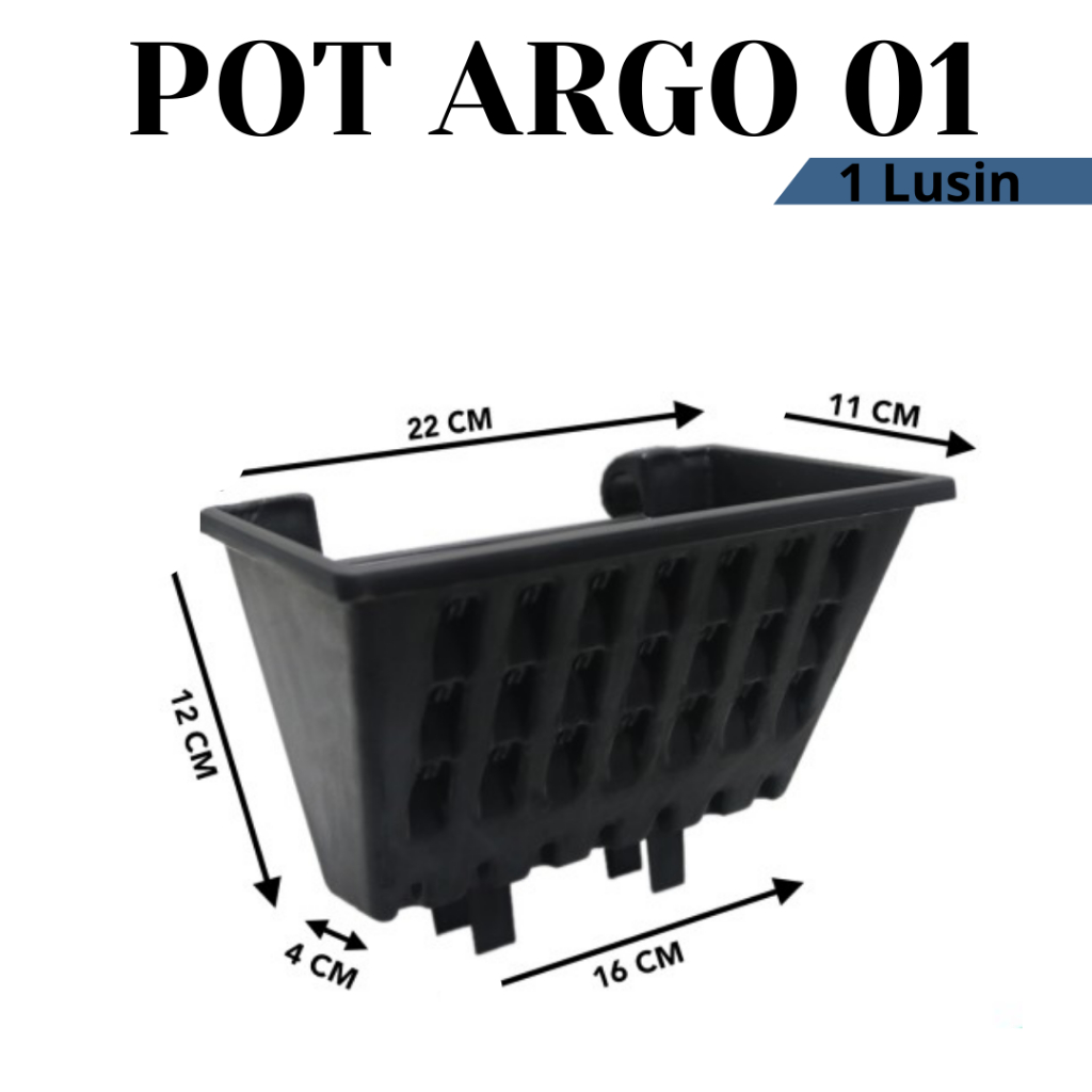 Jual Pot Argo 01 per 1 lusin. Pot dinding bisa untuk vertical garden ...