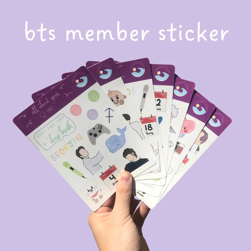 Jual BTS Character Sticker // Korean Sticker // Stiker Korea // Stiker ...