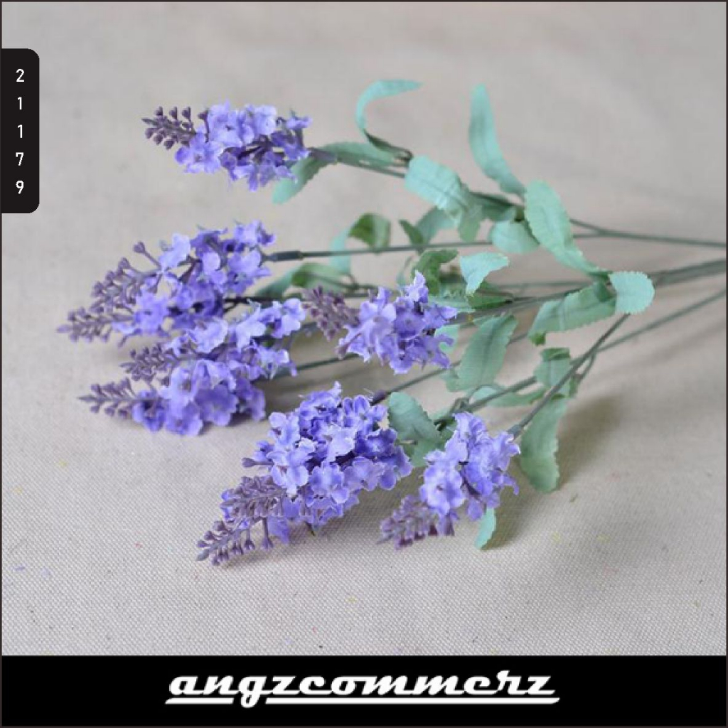 Jual Bunga Artifisial Lavender 7 Kuntum Decor Wedding Ungu Muda BDG ...