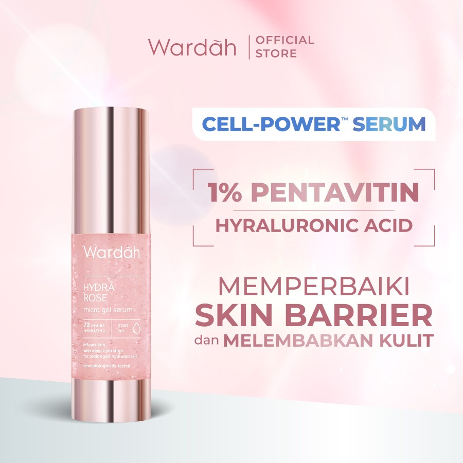 Jual Wardah Hydra Rose Micro Gel Serum 30ml | Shopee Indonesia