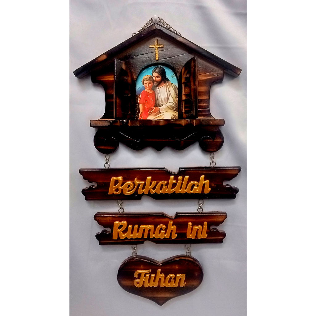 Jual Hiasan Dinding Rohani Gambar Dan Tulisan - Berkatilah Rumah Ini ...